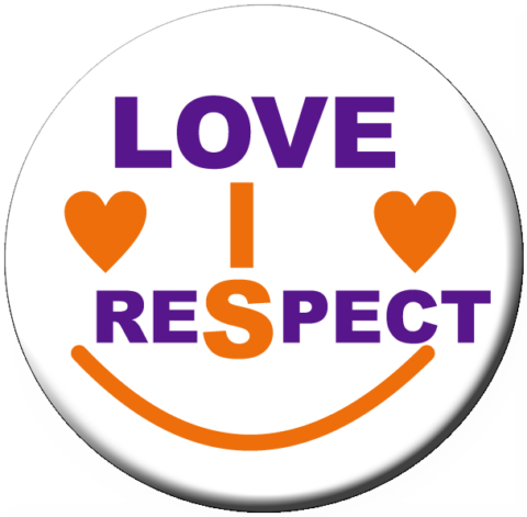 "LOVE IS RESPECT" - Roll of 1,000 Stickers - LifeJackets Productions