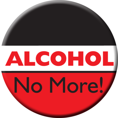 Alcohol...No More Stickers - Roll of 1,000 - LifeJackets Productions